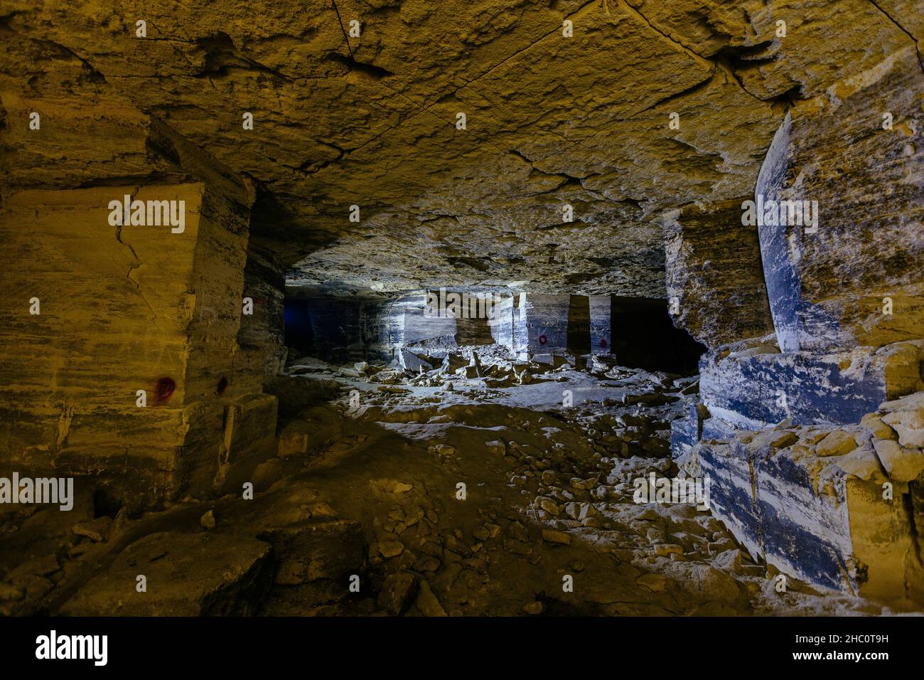 Old abandoned limestone mine in Kerch, Crimea Stock Photo - Alamy