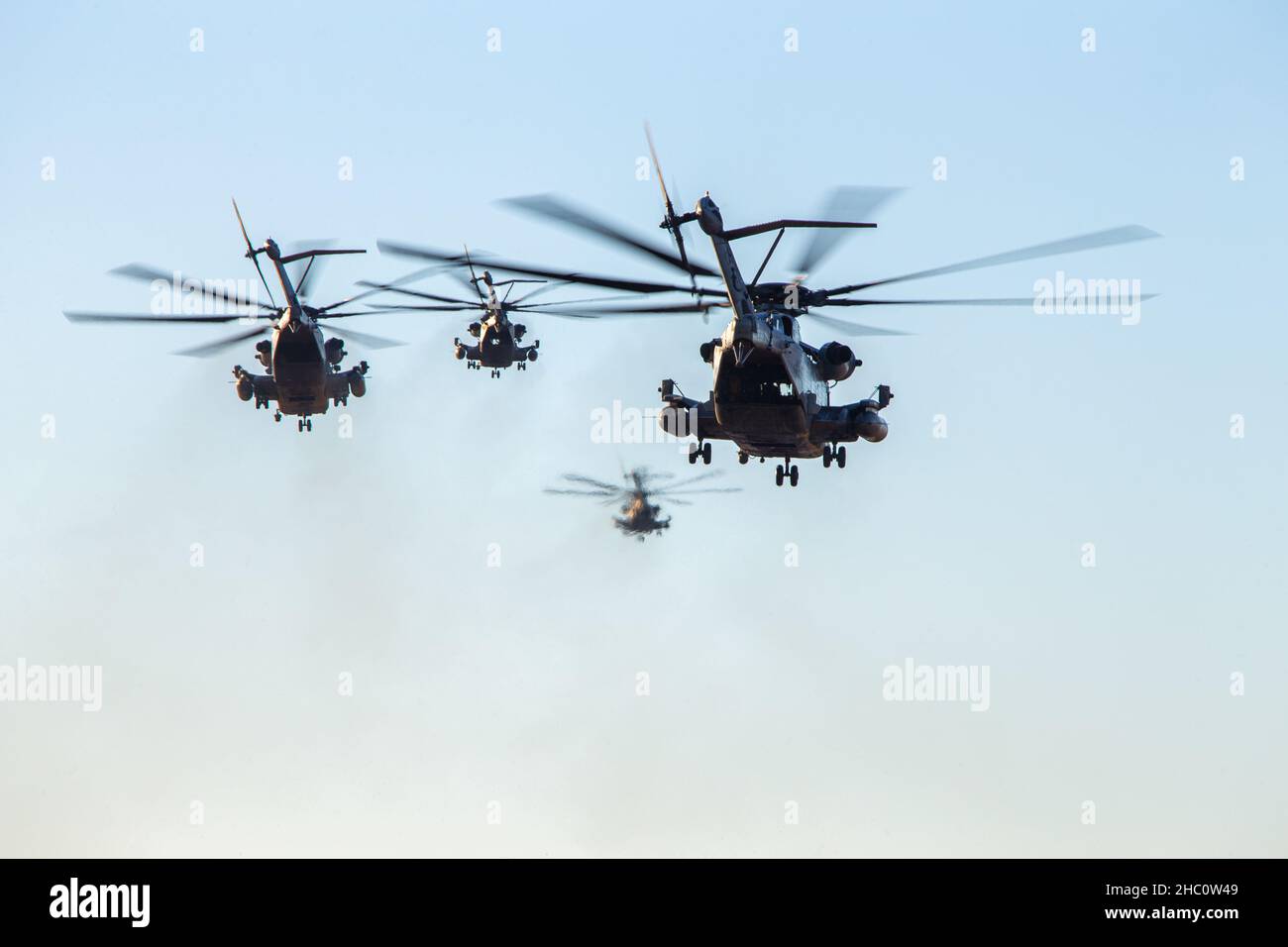 U.S. Marine Corps CH-53E Super Stallions assigned to Marine Heavy ...