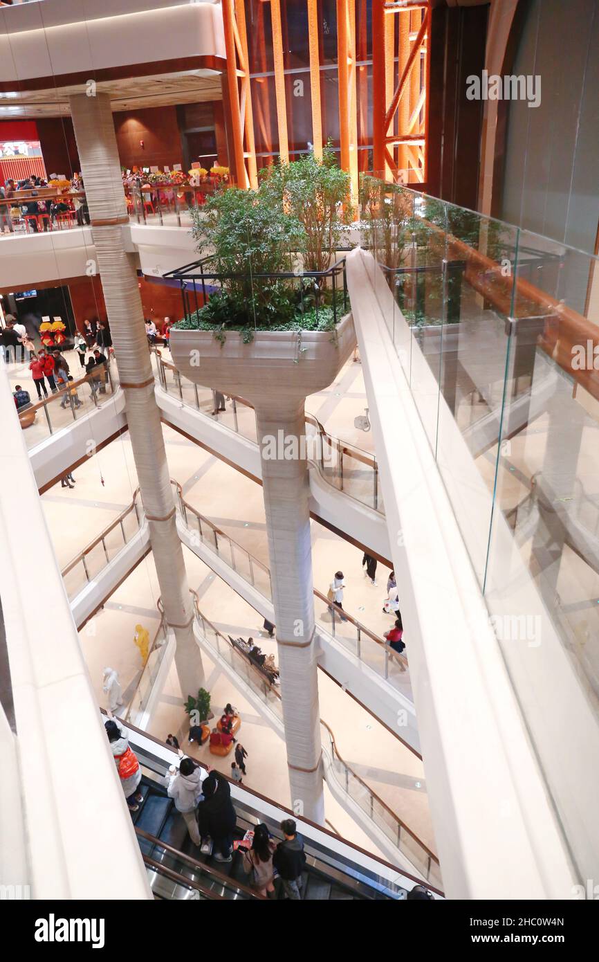 SHANGHAI, CHINA - DECEMBER 22, 2021 - The Tian 'an Qianshu Shopping ...