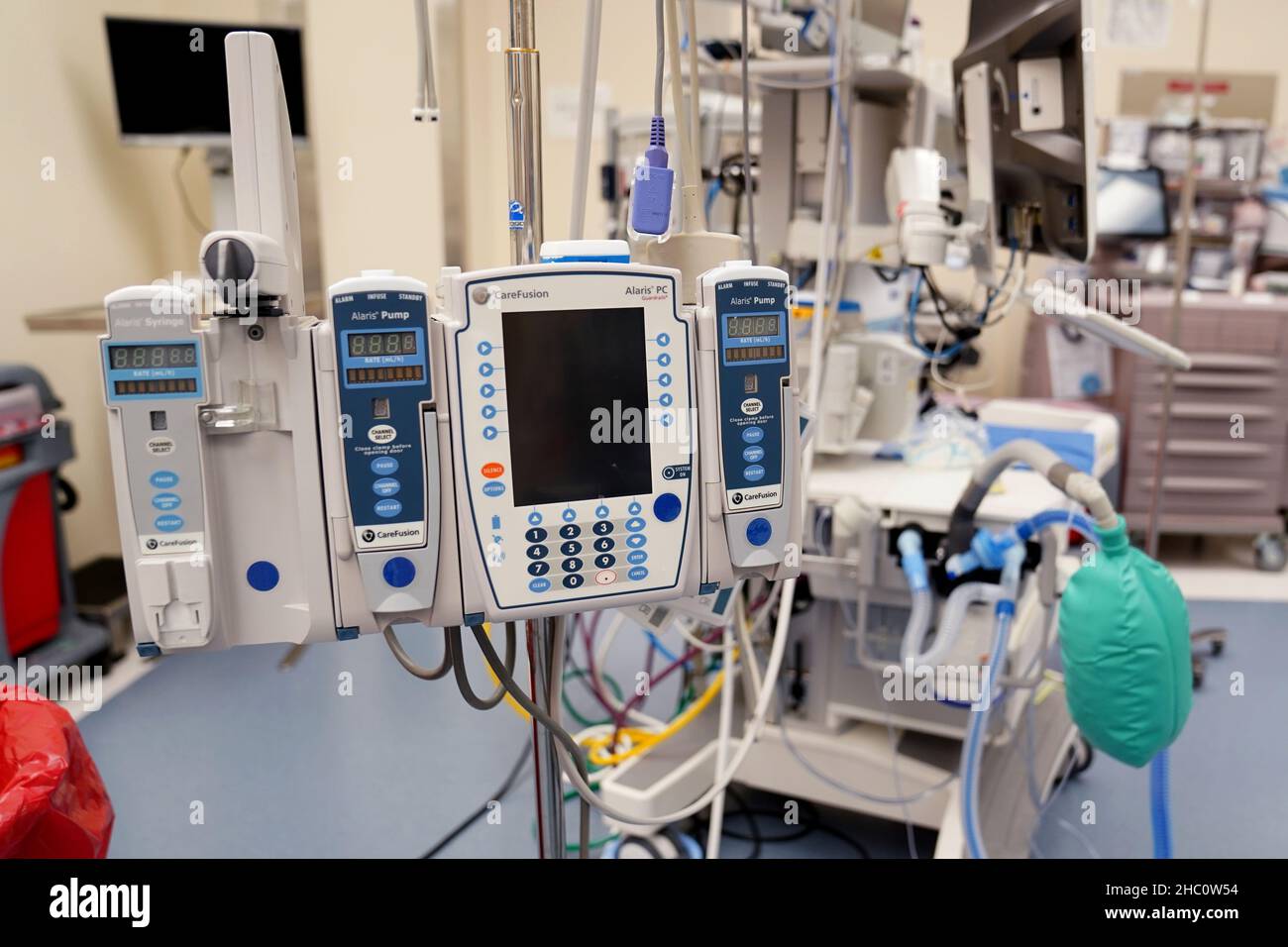 Surgical equipment is displayed inside the inside Keesler Medical ...