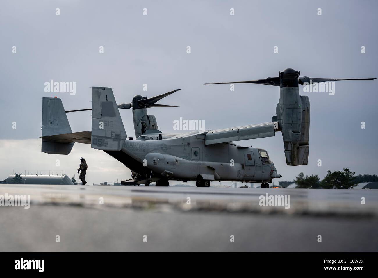 U.S. Marine MV-22 Ospreys assigned to the Marine Medium Tiltrotor ...