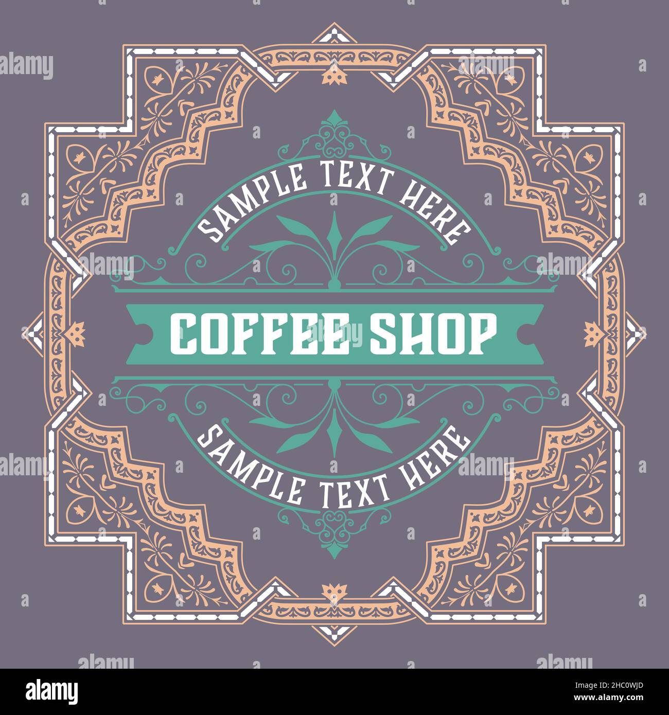 Vector, Coffee Shop label for cafe business Stock Vector Image & Art ...
