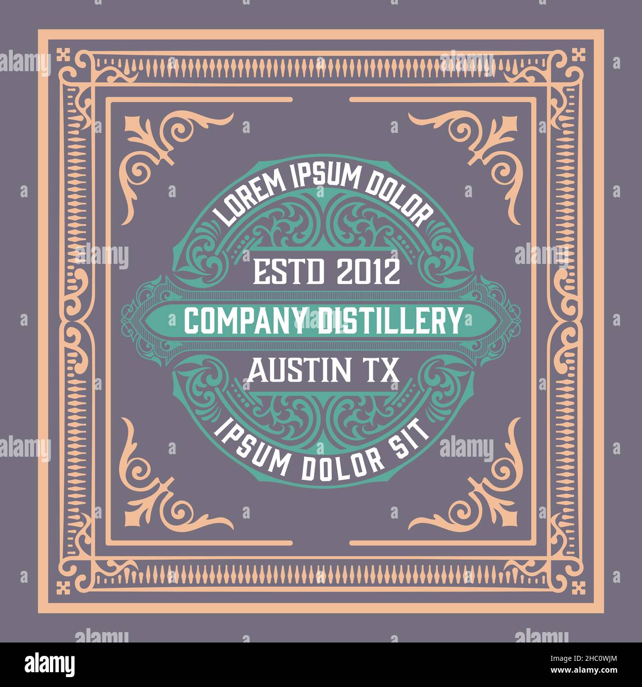 Western card with vintage style Stock Vector Image & Art - Alamy
