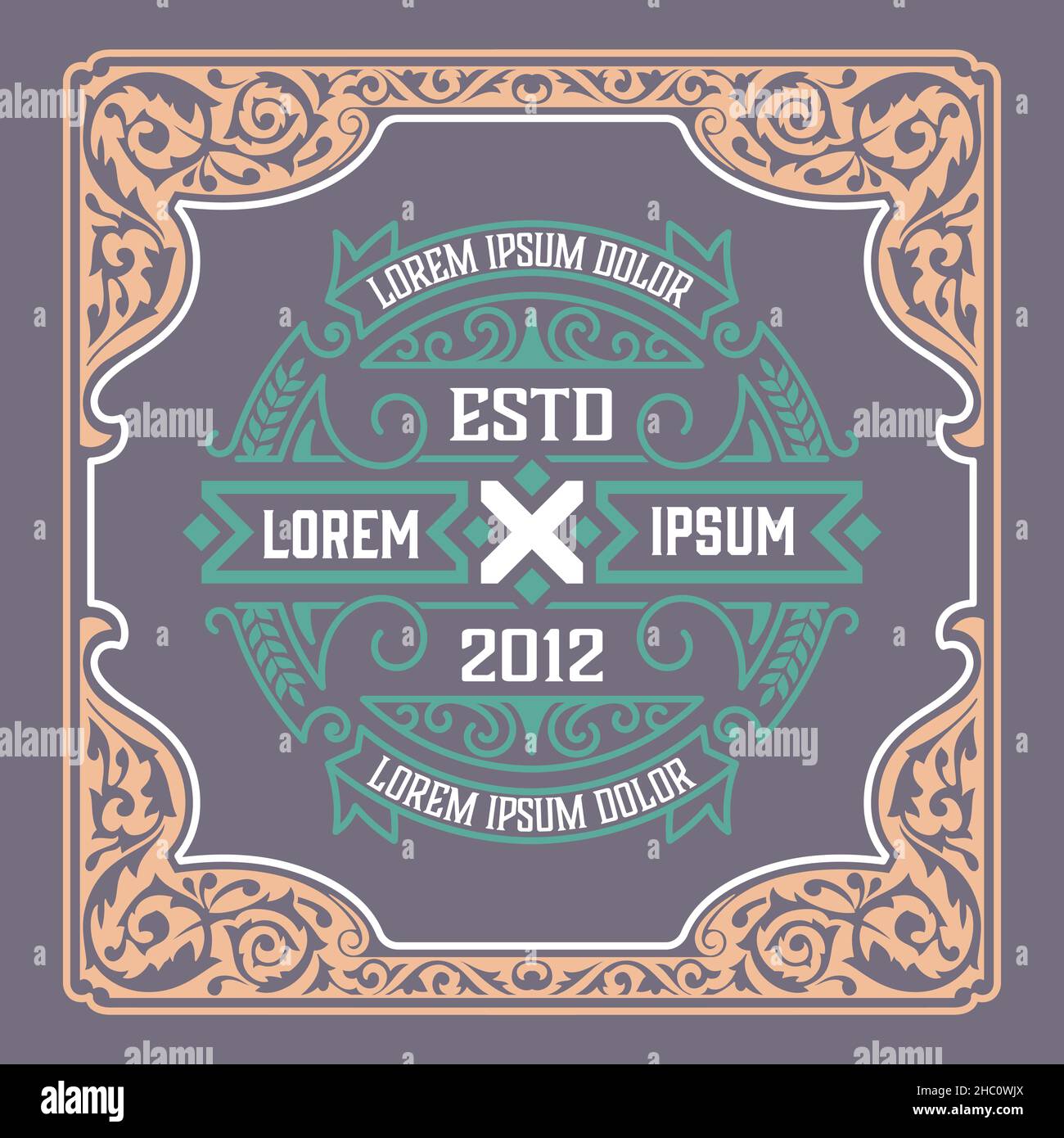 Western card with vintage style Stock Vector Image & Art - Alamy