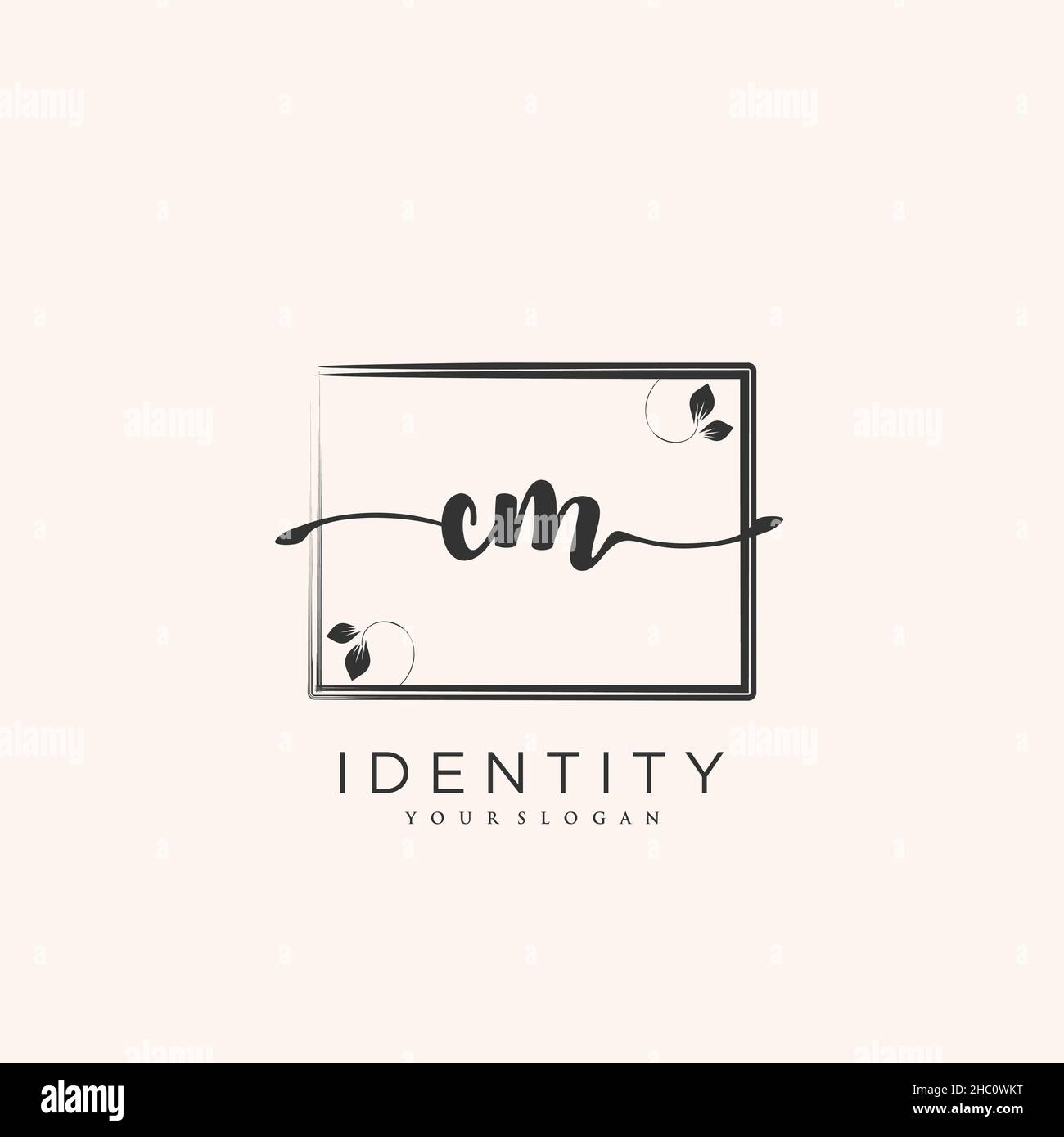 CM Handwriting logo vector art of initial signature, wedding, fashion ...