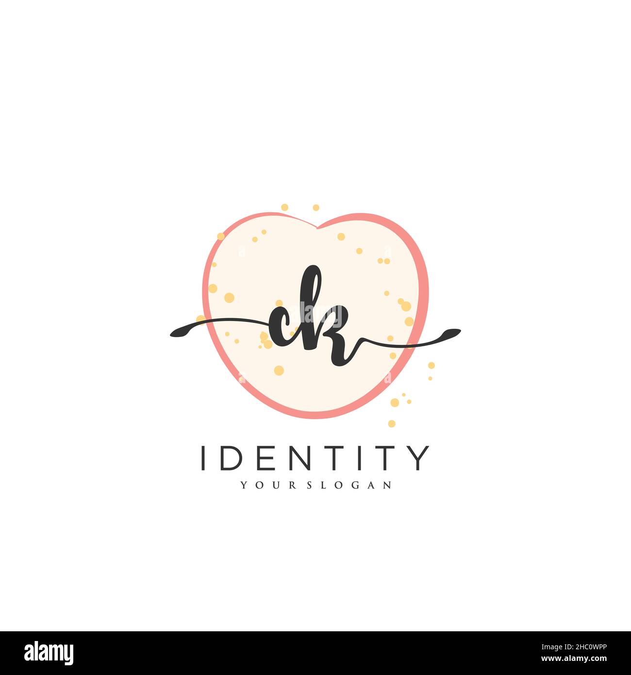 CK Handwriting logo vector art of initial signature, wedding, fashion ...