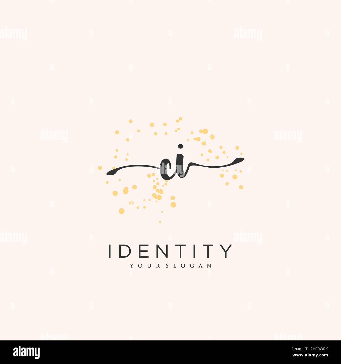 Ci logo vector vectors Stock Vector Images - Alamy