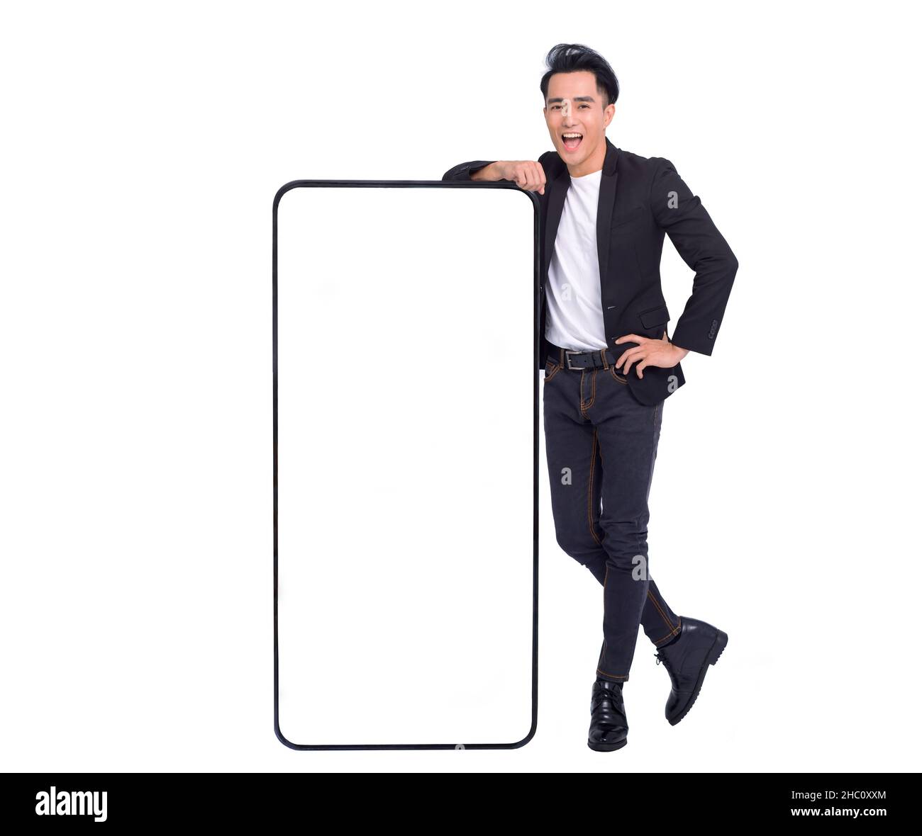 Blank white screen hi-res stock photography and images - Alamy