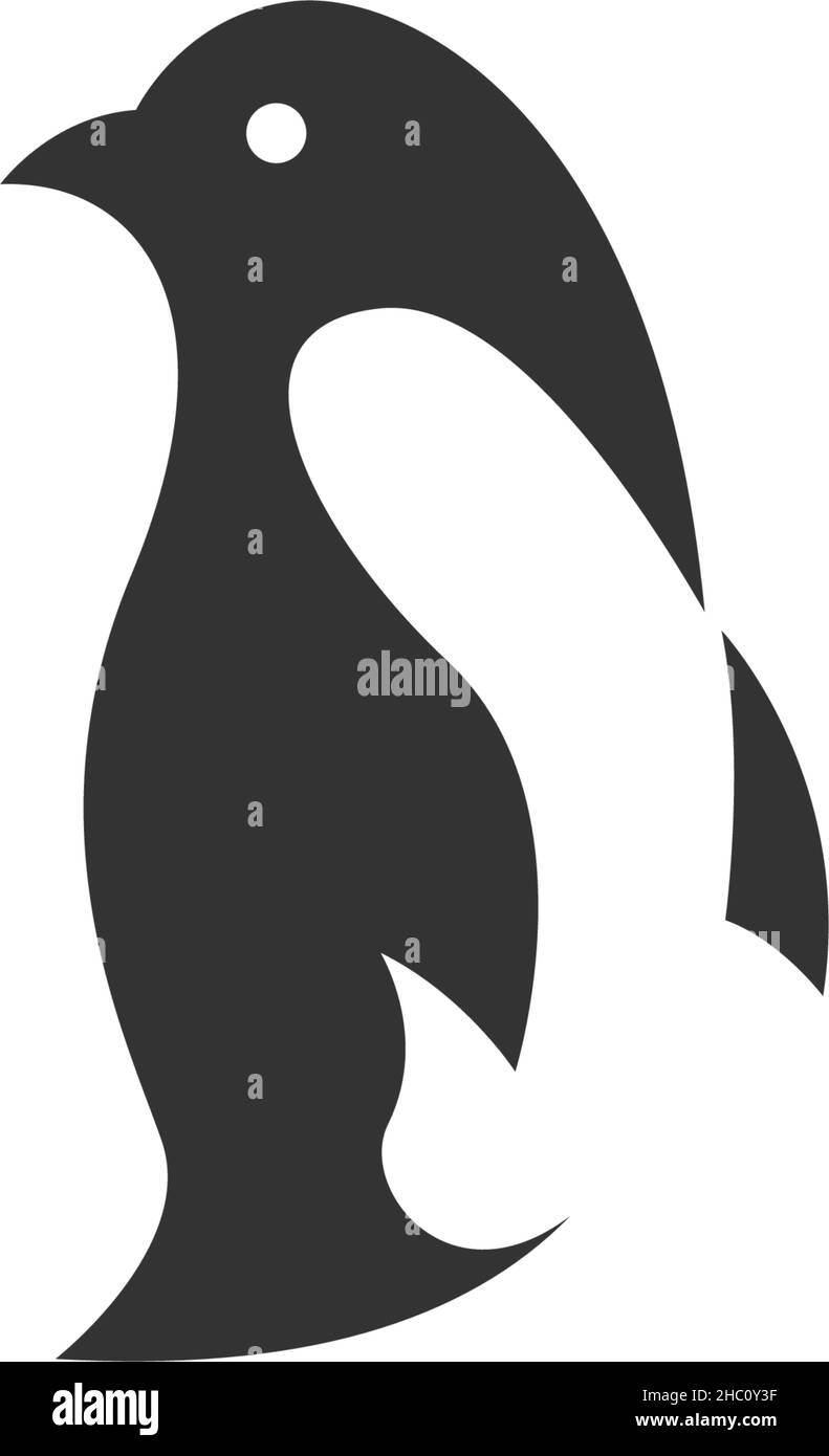 Penguin icon logo design template illustration vector Stock Vector ...