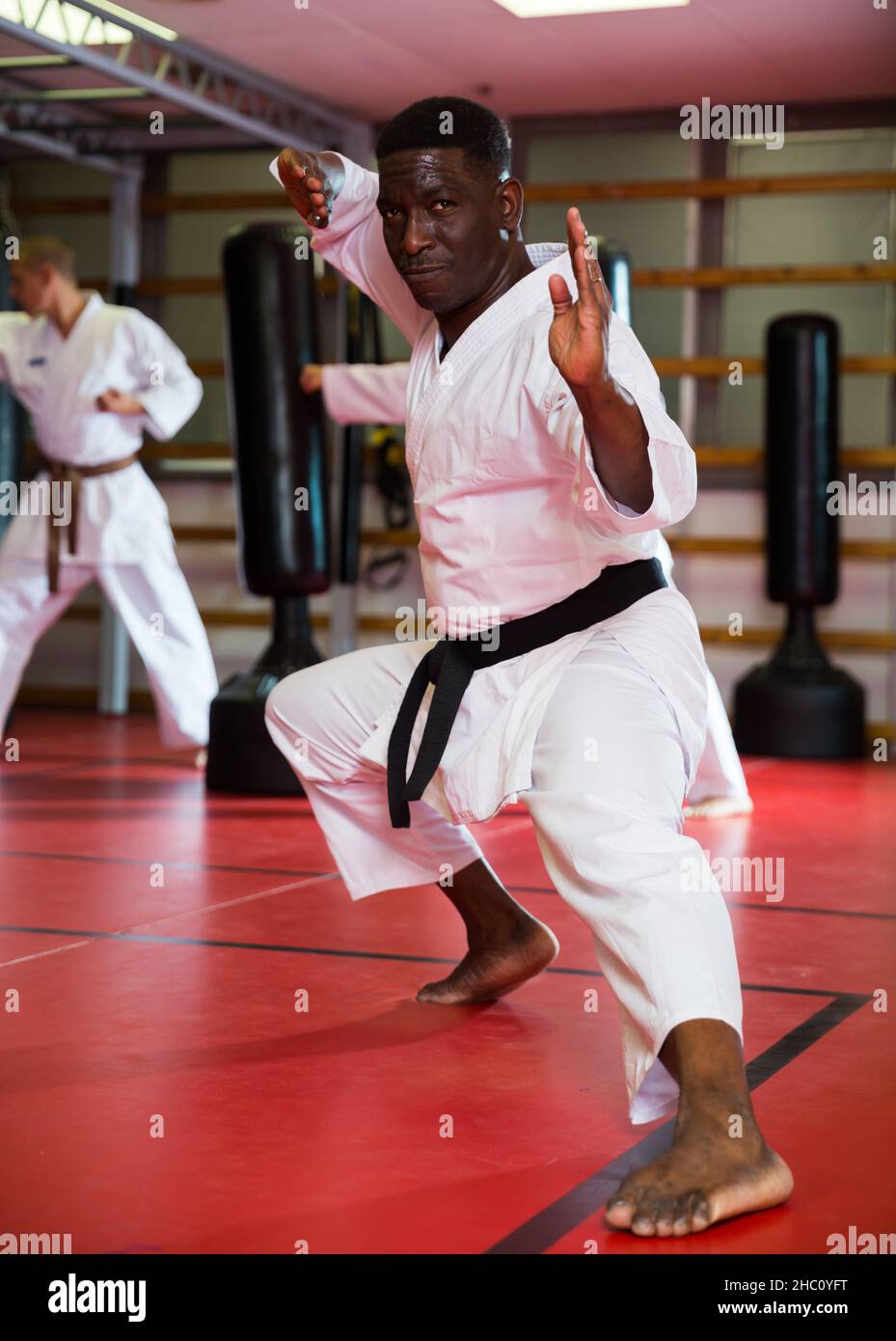 Kickboxing african american hi-res stock photography and images - Alamy
