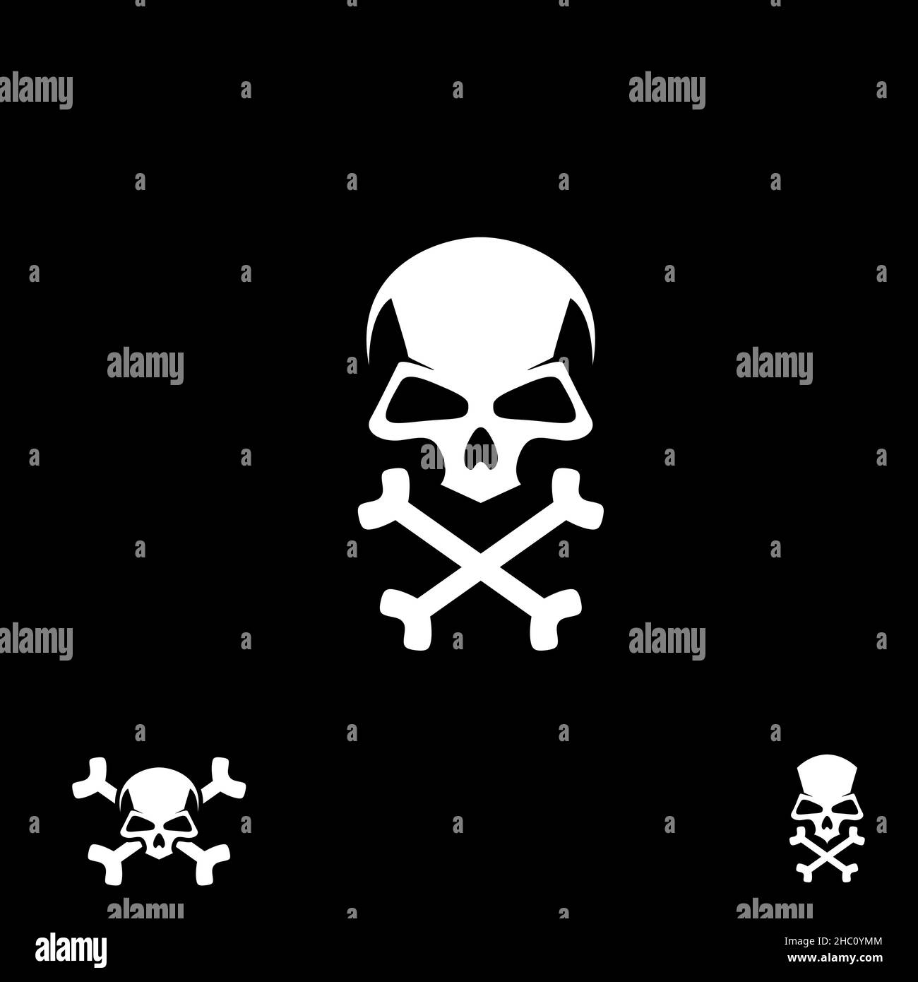 Skull and crossbones logo hi-res stock photography and images - Alamy