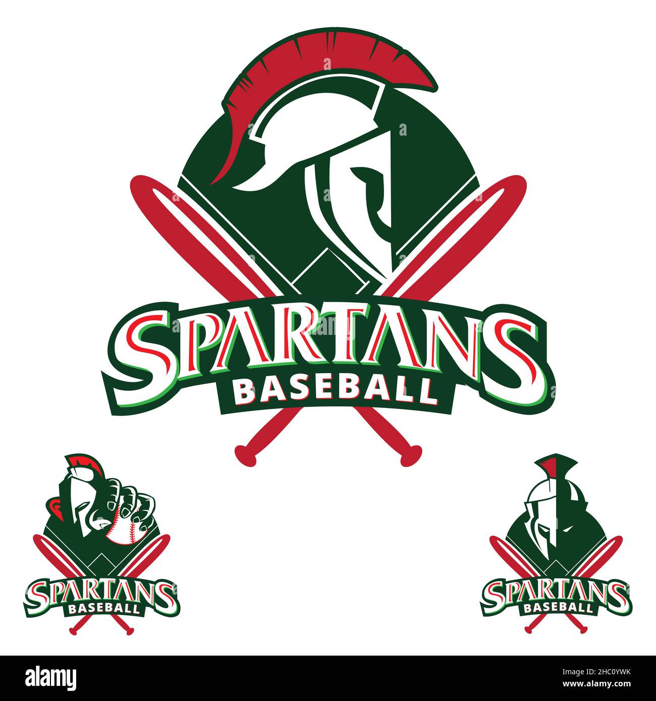 Spartans Baseball insignia vector illustration sport theme symbol Stock ...
