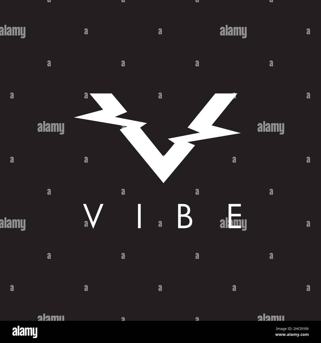 letter V initial. Vibe concept symbol Stock Vector Image & Art - Alamy