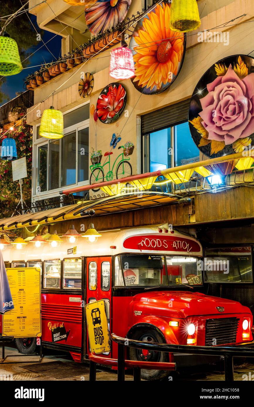 A Colourful Cafe/Takeaway Cafe Off Al Rainbow Street, Amman, Jordan ...