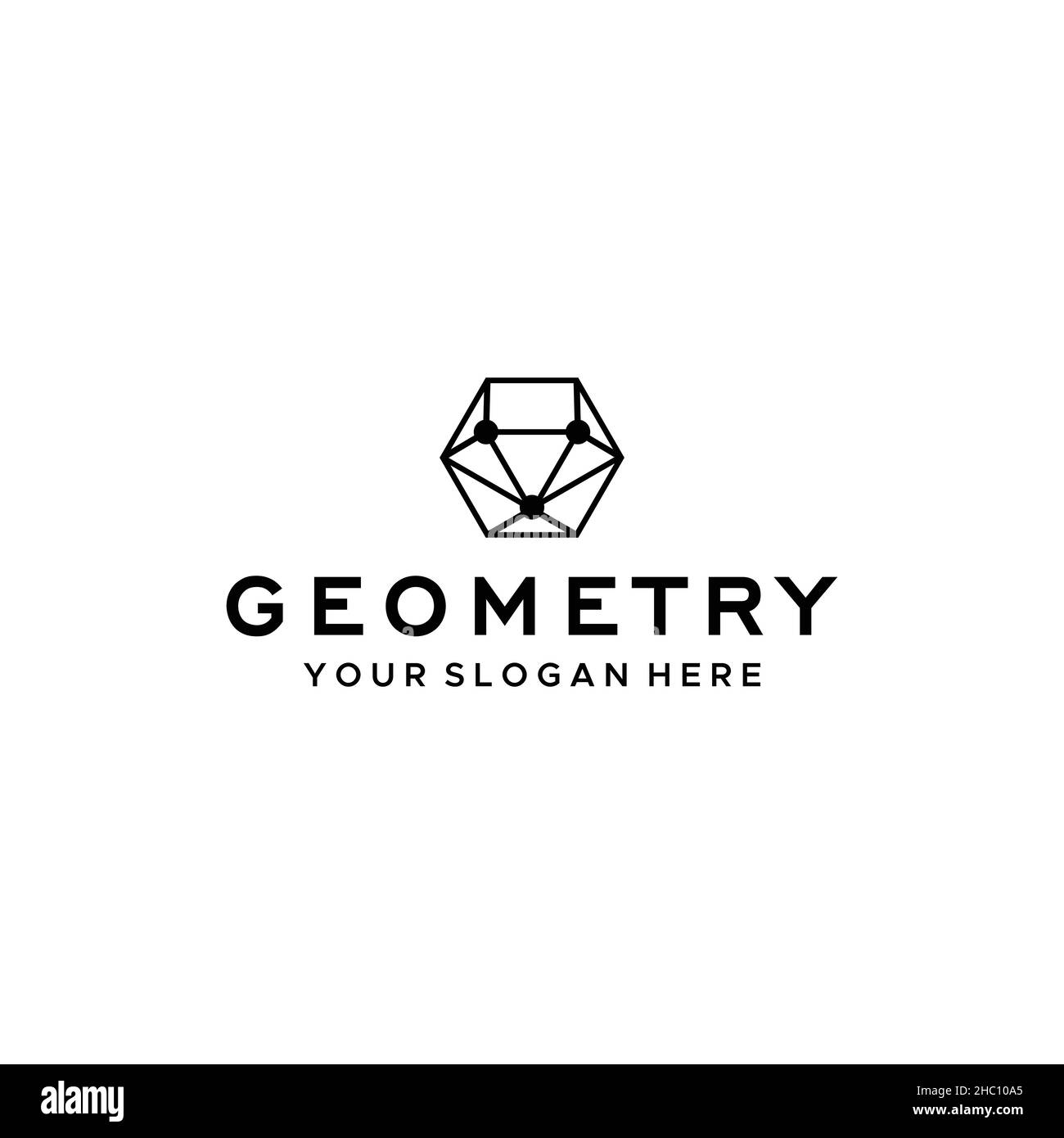 Golden line logo design Cut Out Stock Images & Pictures - Alamy