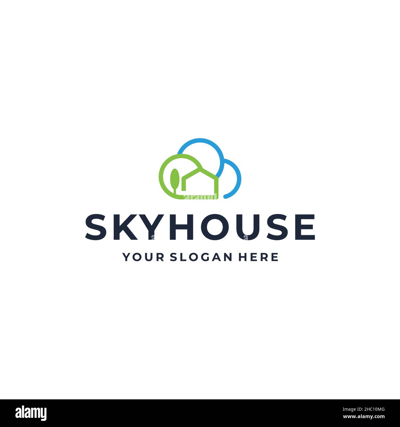 Skyhouse apartment building Stock Vector Images - Alamy