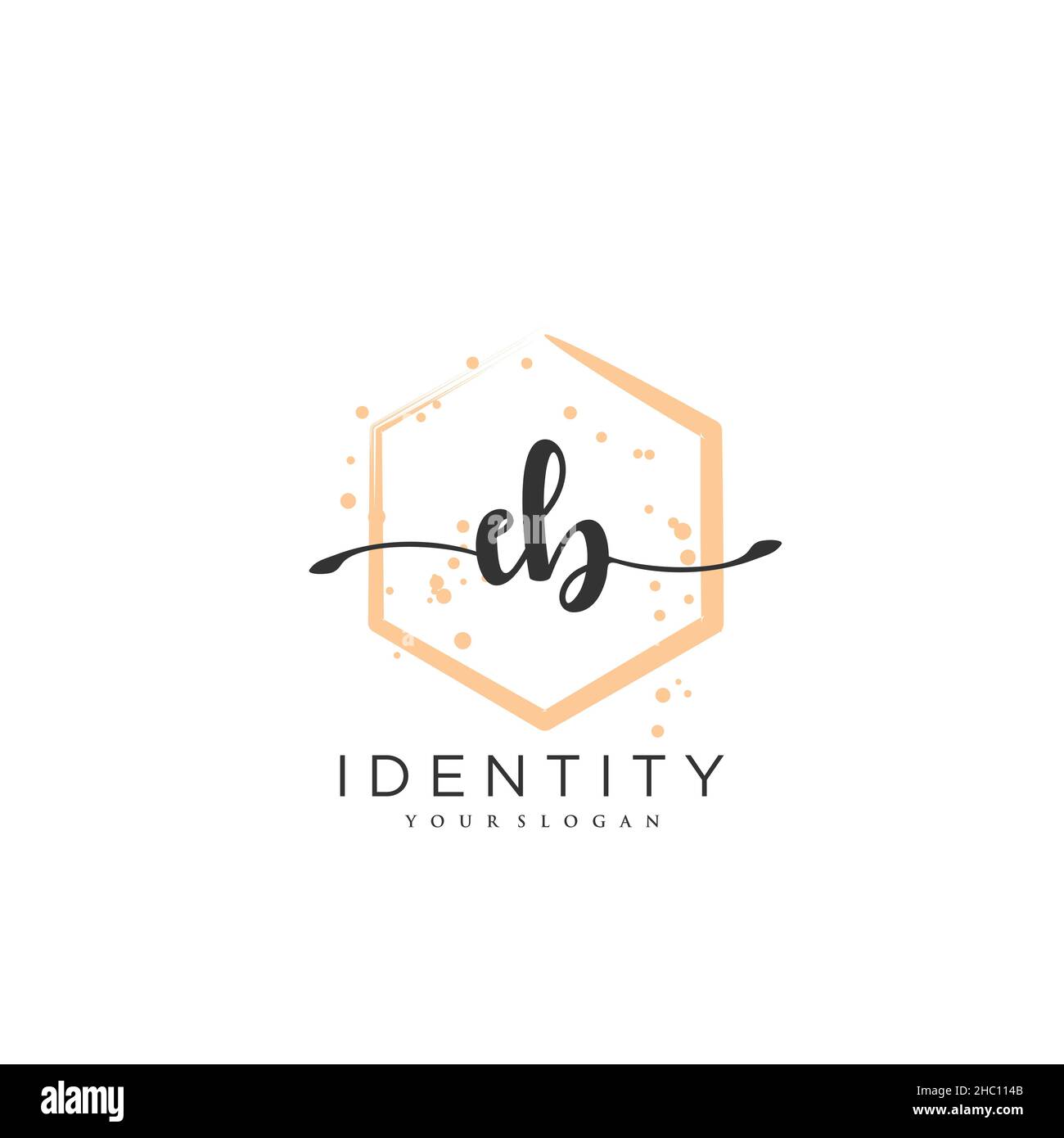 EB Handwriting logo vector art of initial signature, wedding, fashion ...