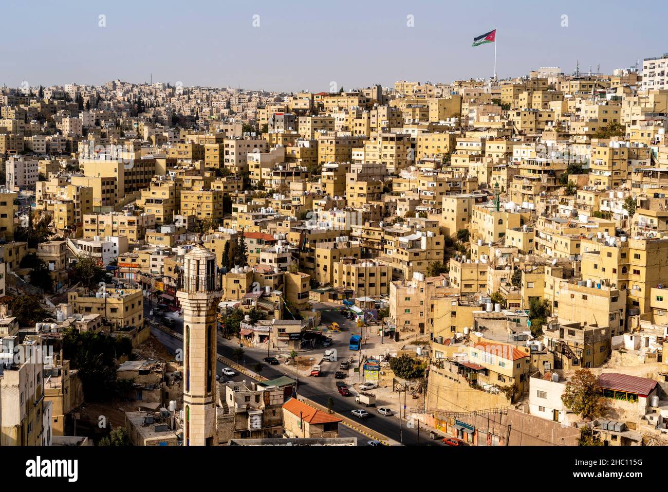 The Amman Skyline Taken From The Citadel, Amman, Jordan Stock Photo - Alamy