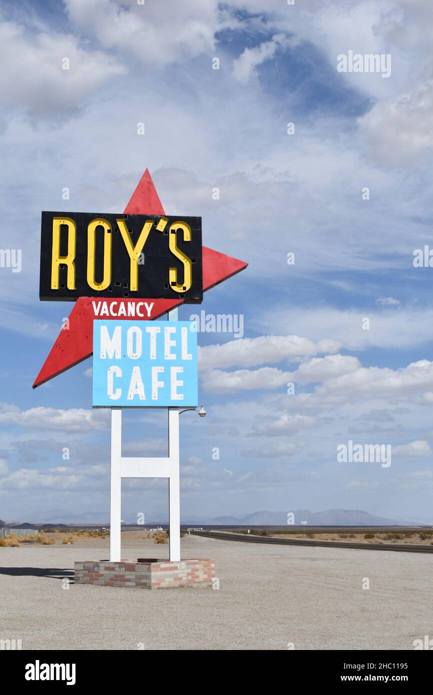 Roy's Motel Cafe on Route 66 in Amboy, California Stock Photo - Alamy
