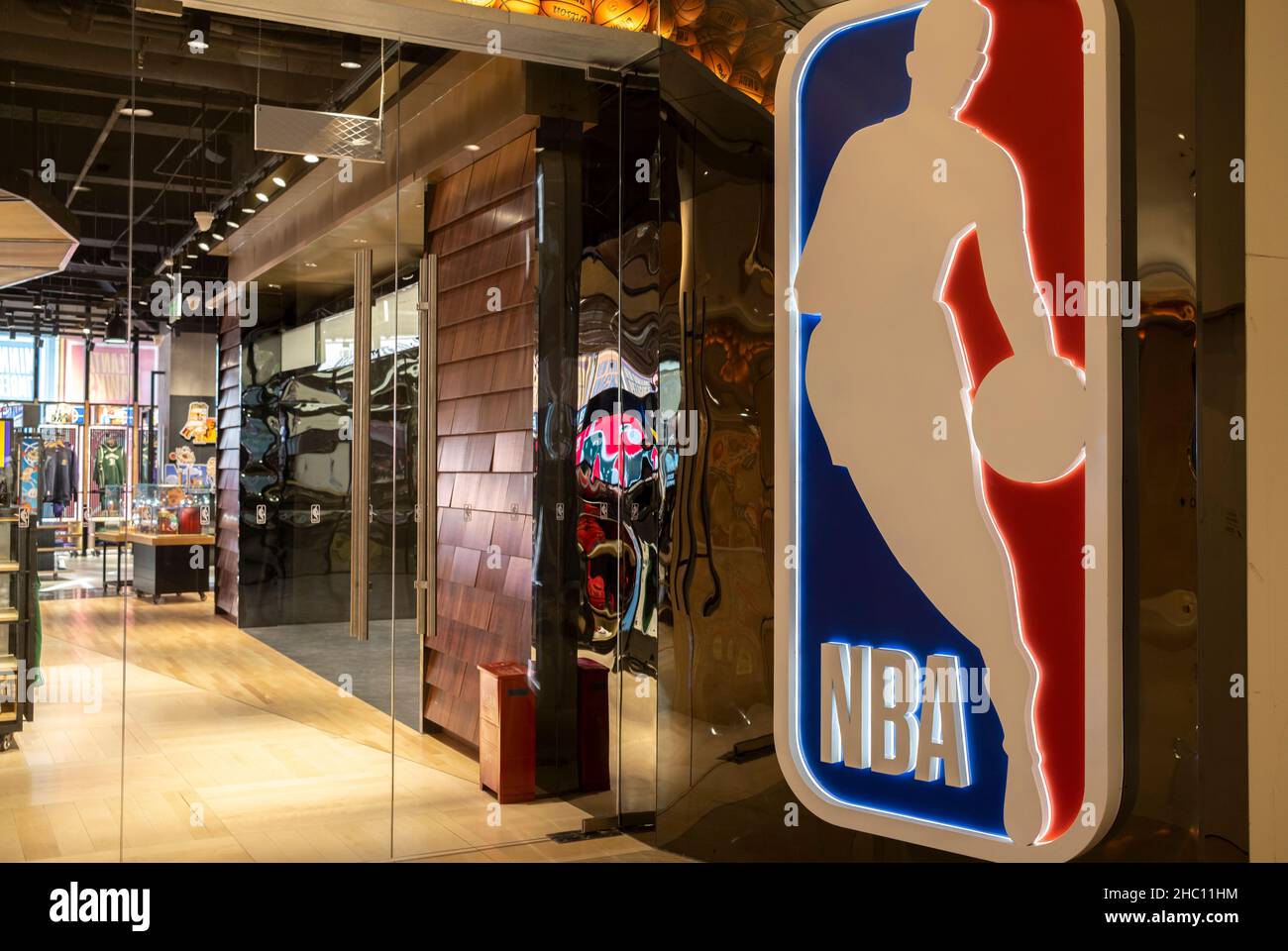 NBA store in a shopping mall Stock Photo - Alamy