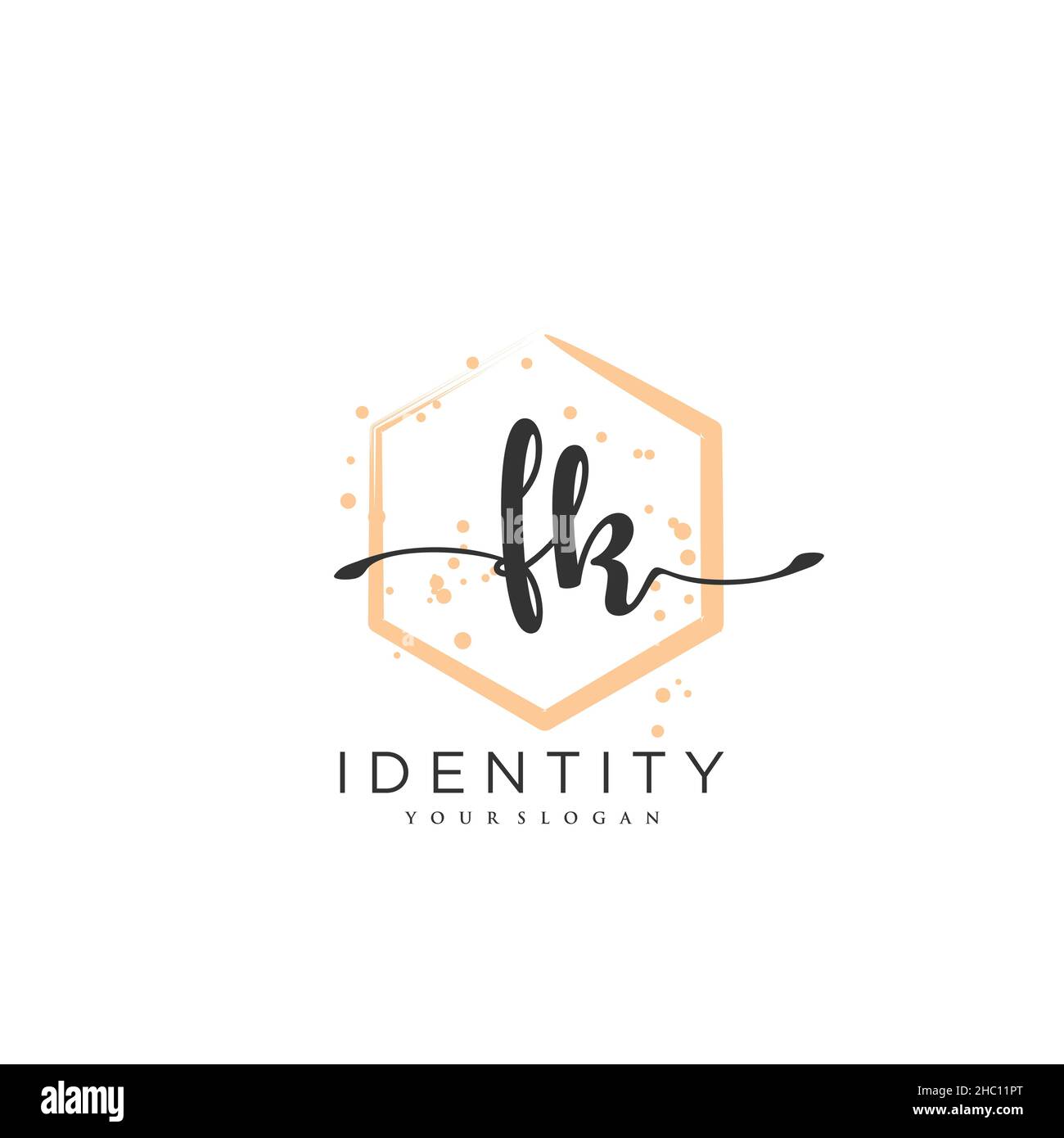 FK Handwriting logo vector art of initial signature, wedding, fashion ...