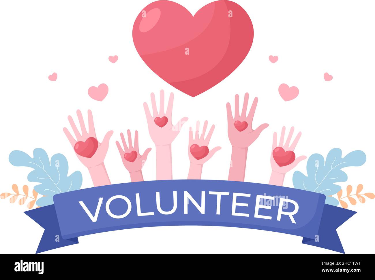 Love Charity or Giving Donation via Volunteer Team Worked Together to ...