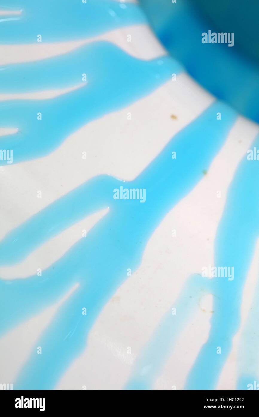 Washing toilet blue liquid clean close up background high quality big ...