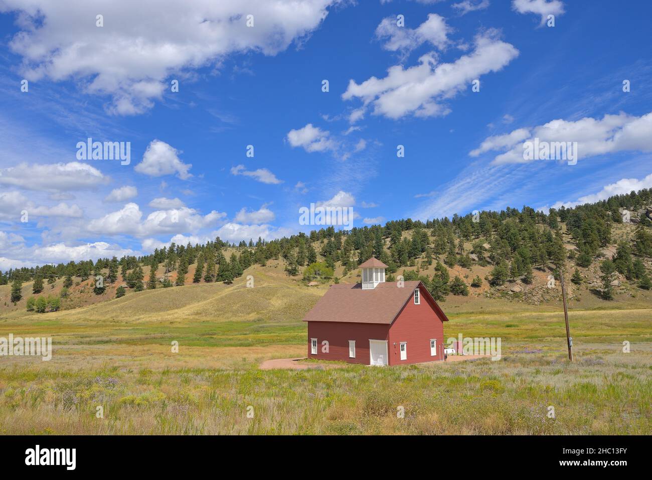 Scenic landscapes around the Florissant Fossil Beds National Monument ...