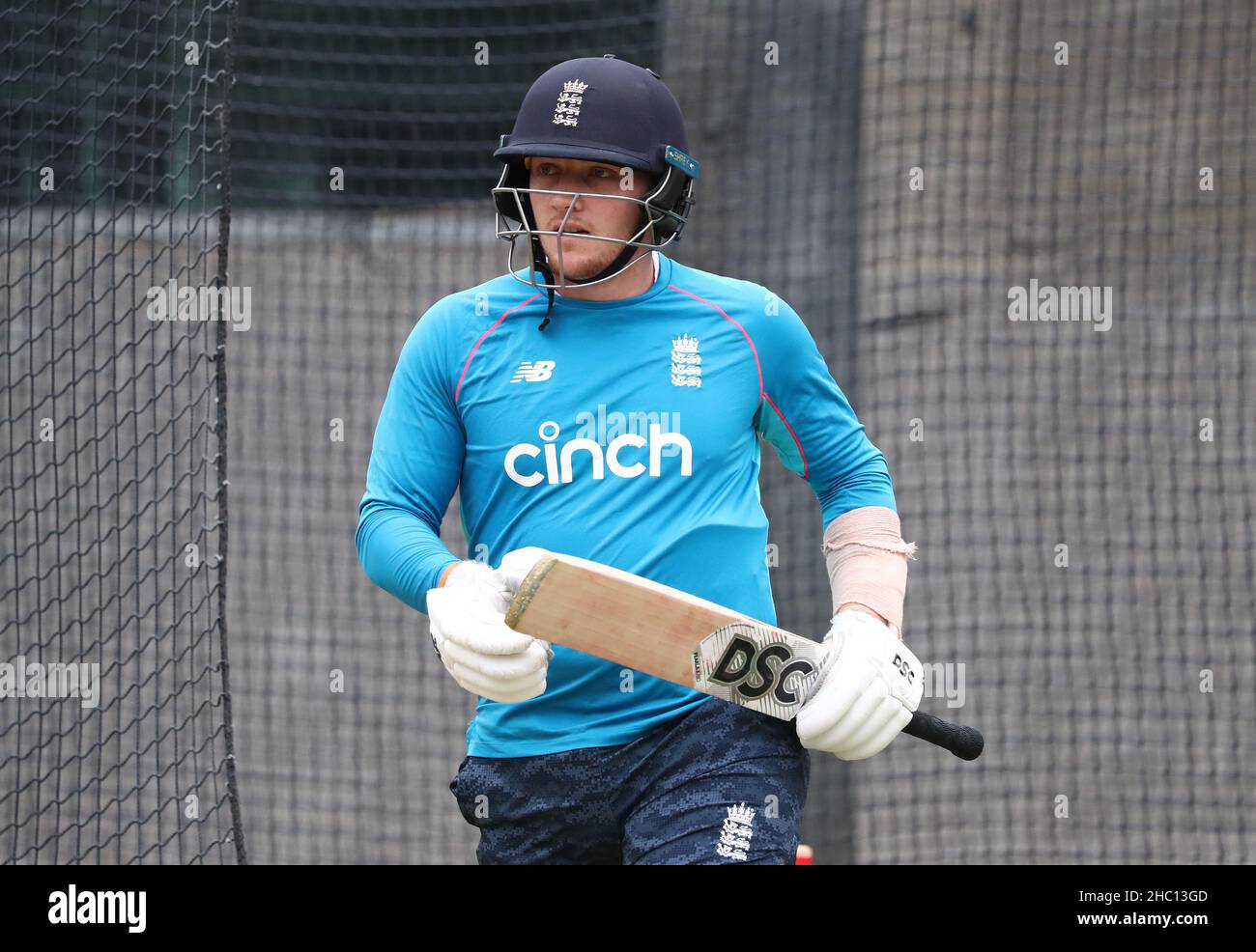 England's Dom Bess during a nets session at the Melbourne Cricket ...
