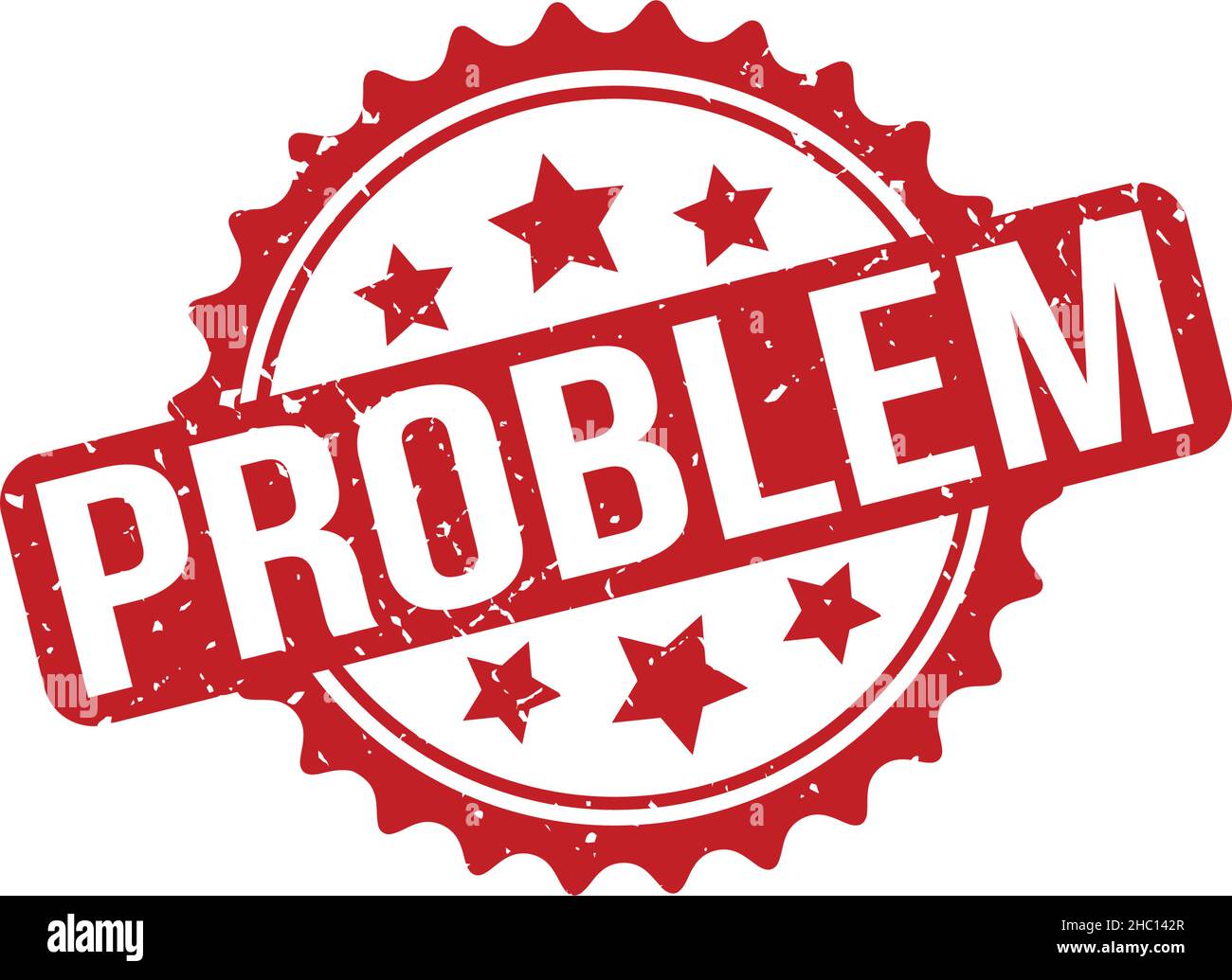 Problem Rubber Stamp. Red Problem Rubber Grunge Stamp Seal Vector ...