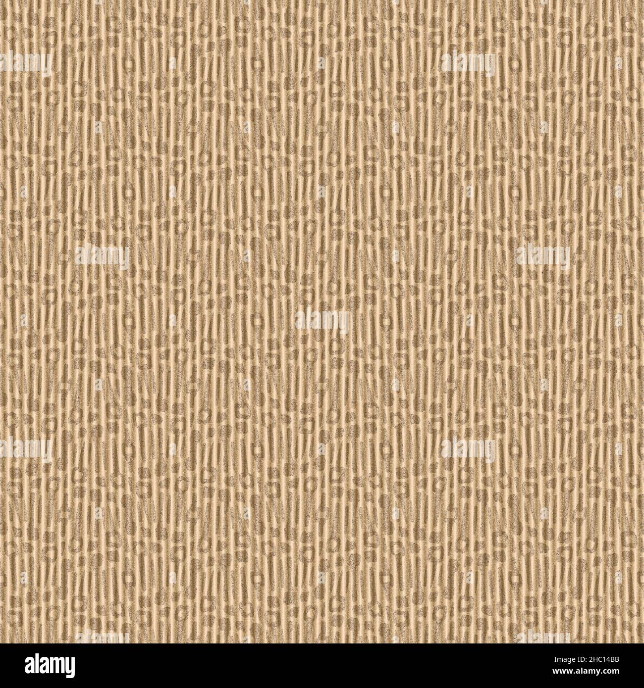 Ecru recycled corrugated pulp card paper texture. Ribbed plain neutral ...