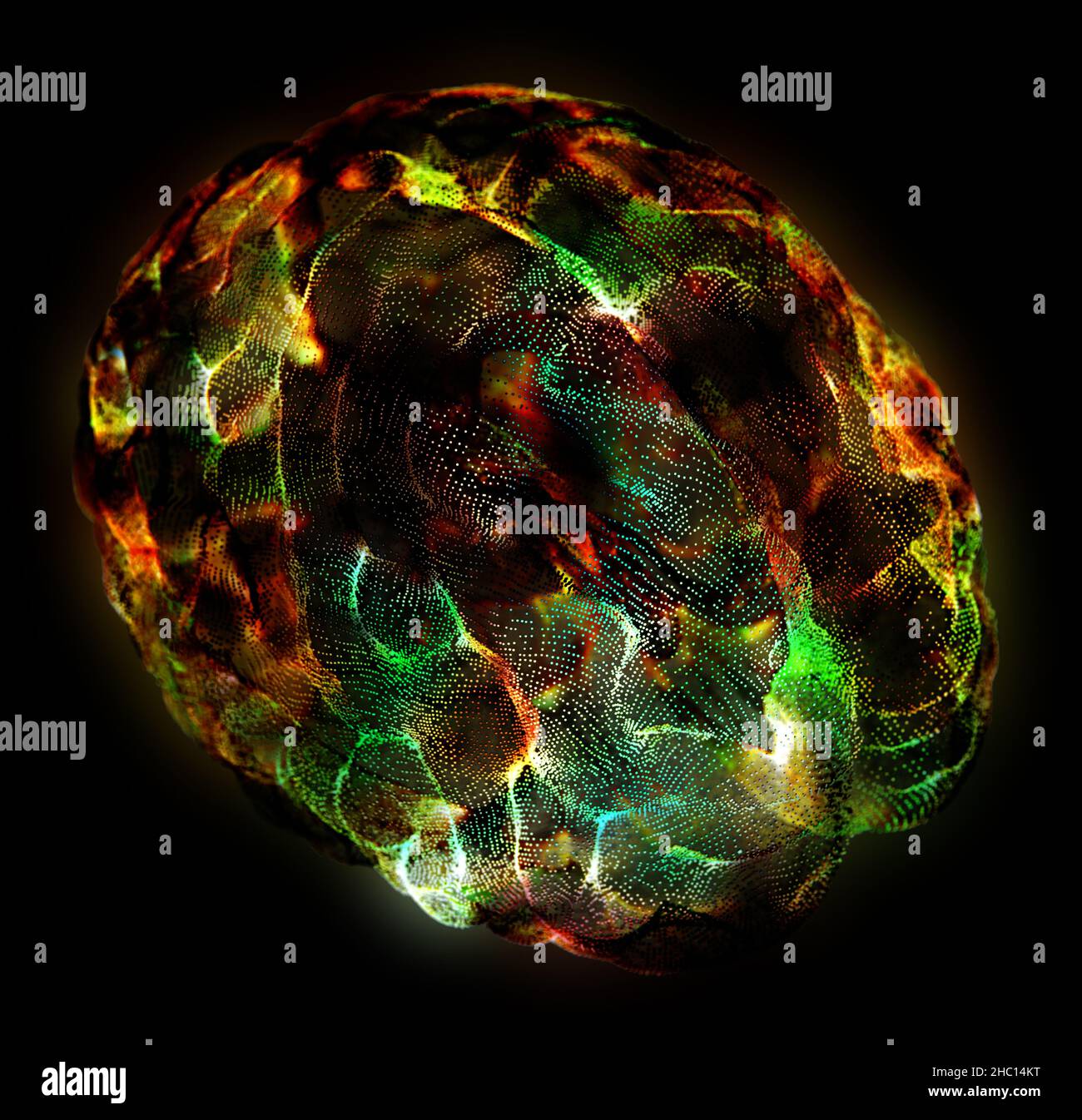 Digital brain. Artificial Intelligence Deep Learning Process Stock ...