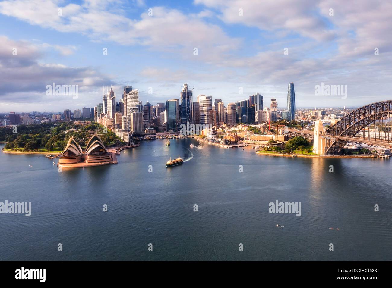 CIrcular Quay and the Rocks of Sydney city CBD Harbour waterfront in ...