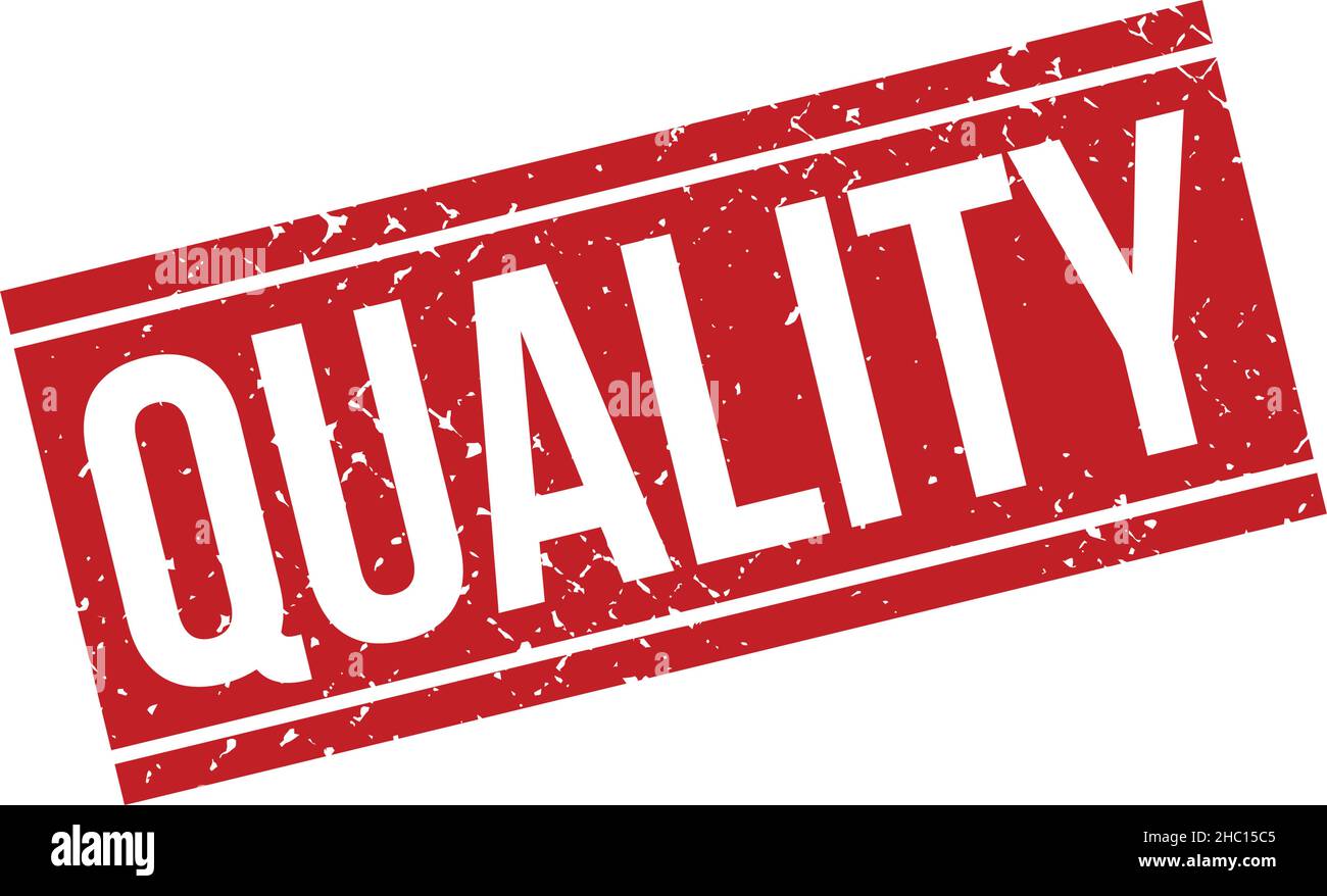 QUALITY Rubber Stamp. Red QUALITY Rubber Grunge Stamp Seal Vector ...