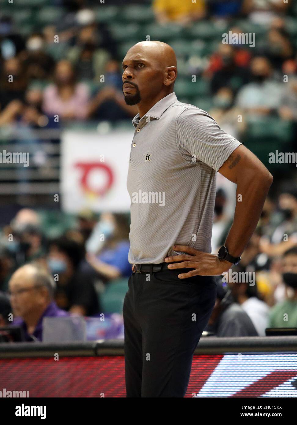 December 22, 2021 - Vanderbilt Commodores head coach Jerry Stackhouse ...