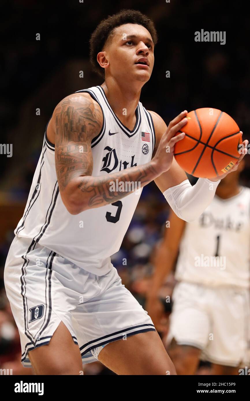 December 22, 2021: Duke Blue Devils forward Paolo Banchero (5) at the ...