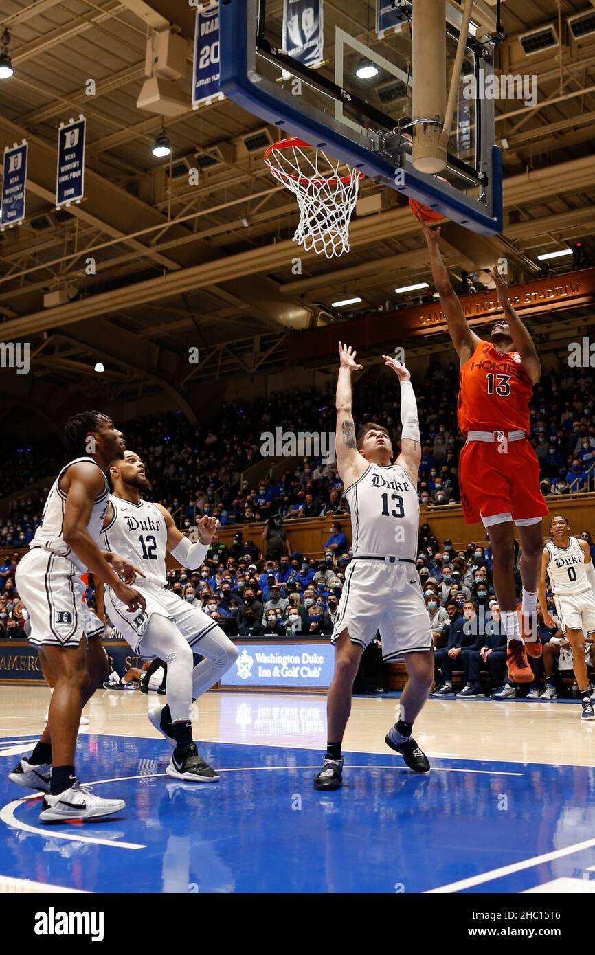 December 22, 2021: Virginia Tech Hokies guard Darius Maddox (13) lays ...