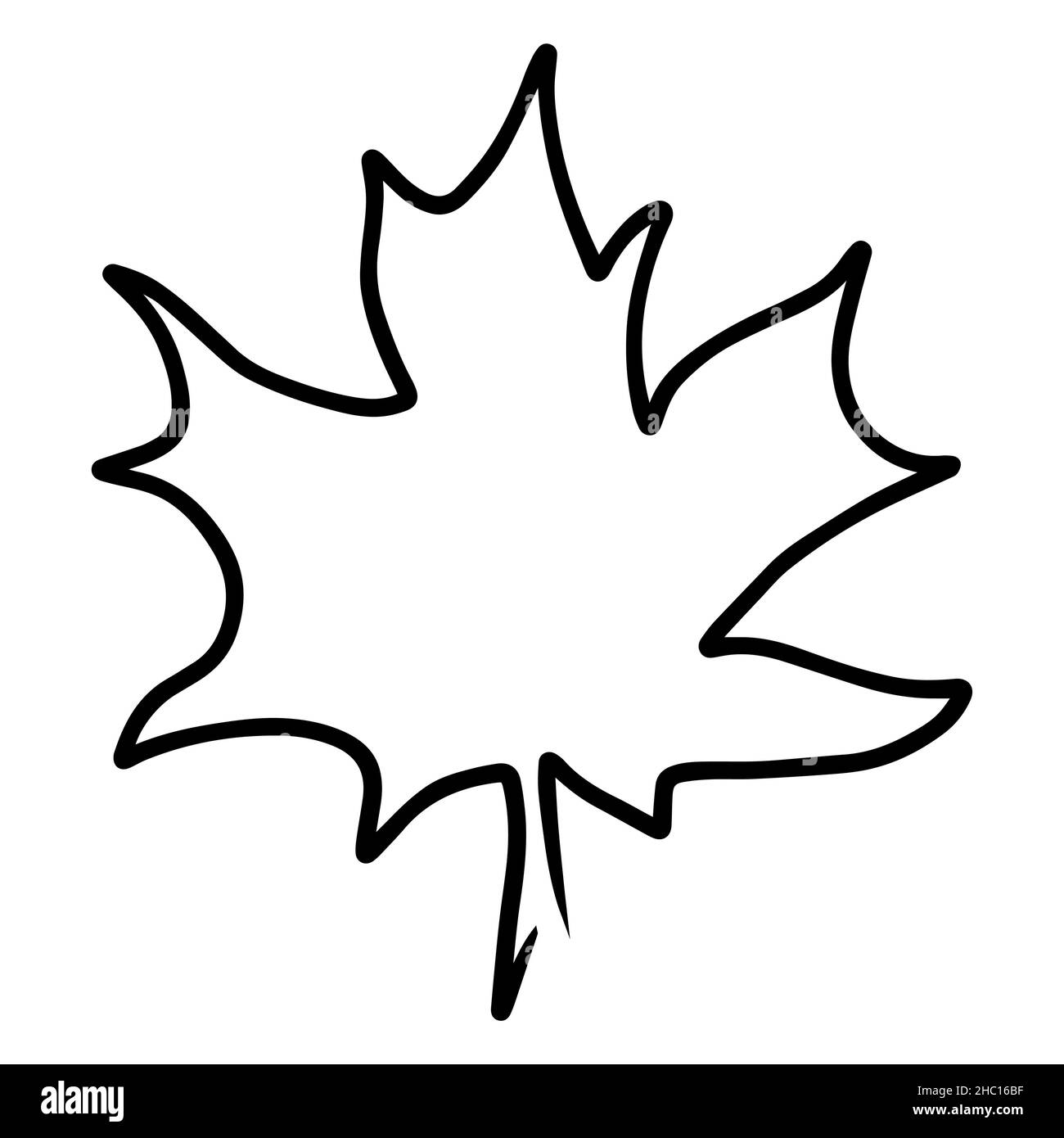 Black Maple Leaf Logo