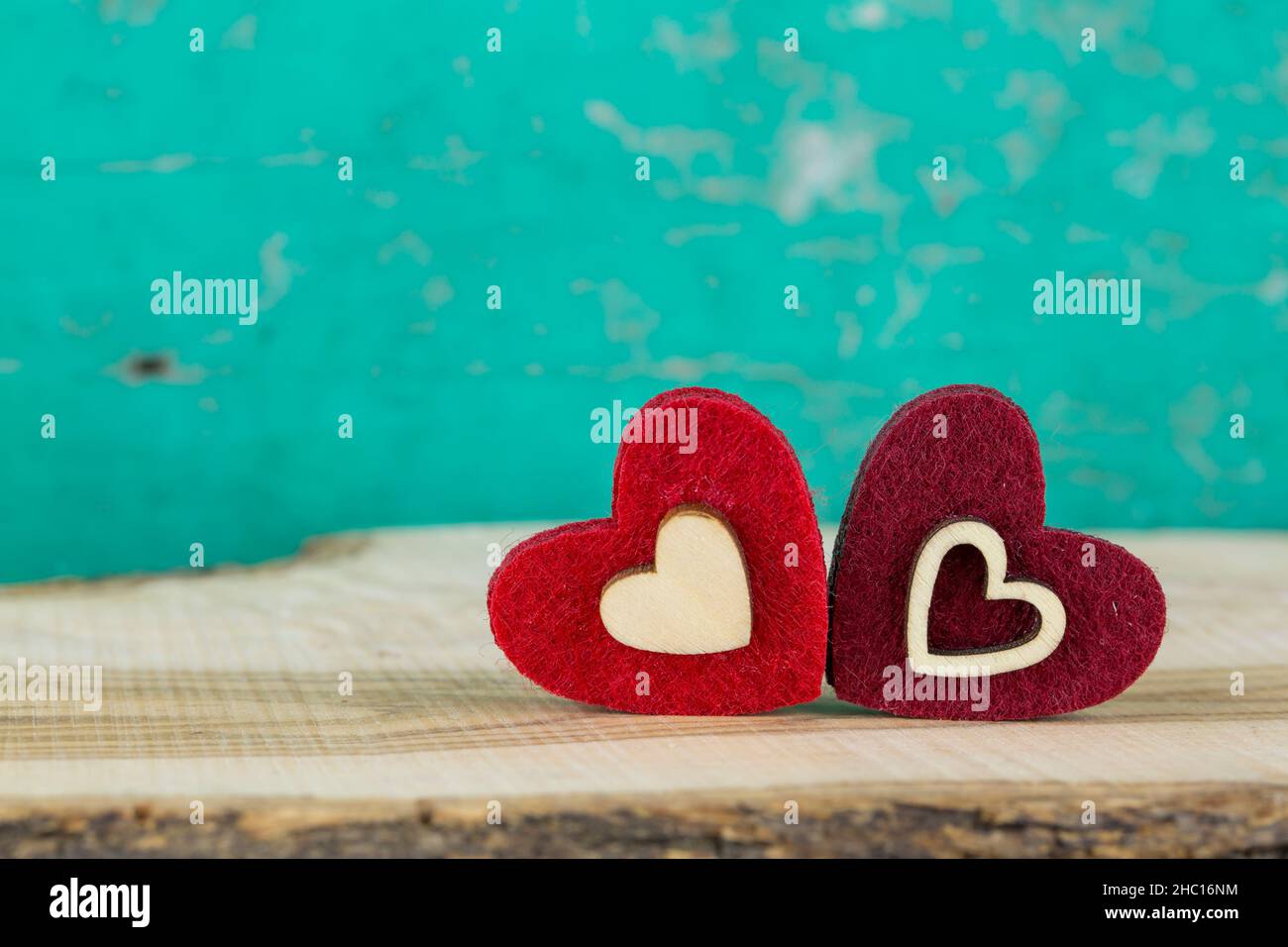 Icon two happy hearts hi-res stock photography and images - Alamy