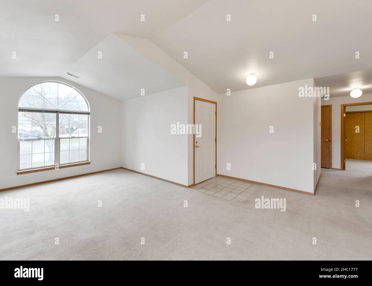 Modern residential empty living room interior Stock Photo - Alamy