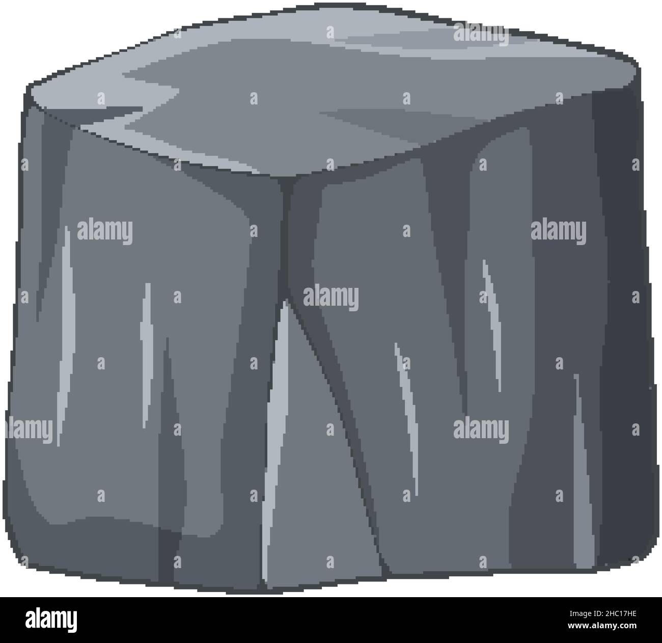 Isolated stone in cartoon style illustration Stock Vector Image & Art ...
