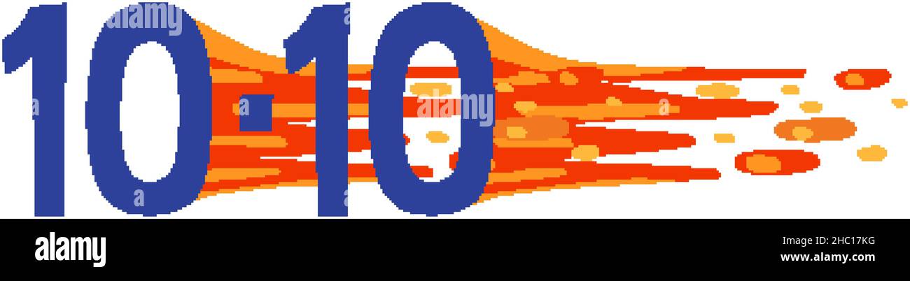 10.10 font logo for advertising illustration Stock Vector Image & Art ...