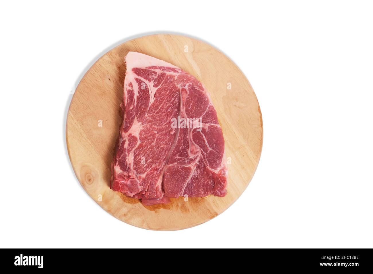 Large piece fresh beef meat on cutting board Stock Photo - Alamy