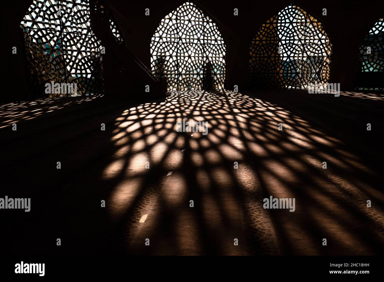 Islamic background photo. Shadows of decoration of the mosque. Ramadan ...