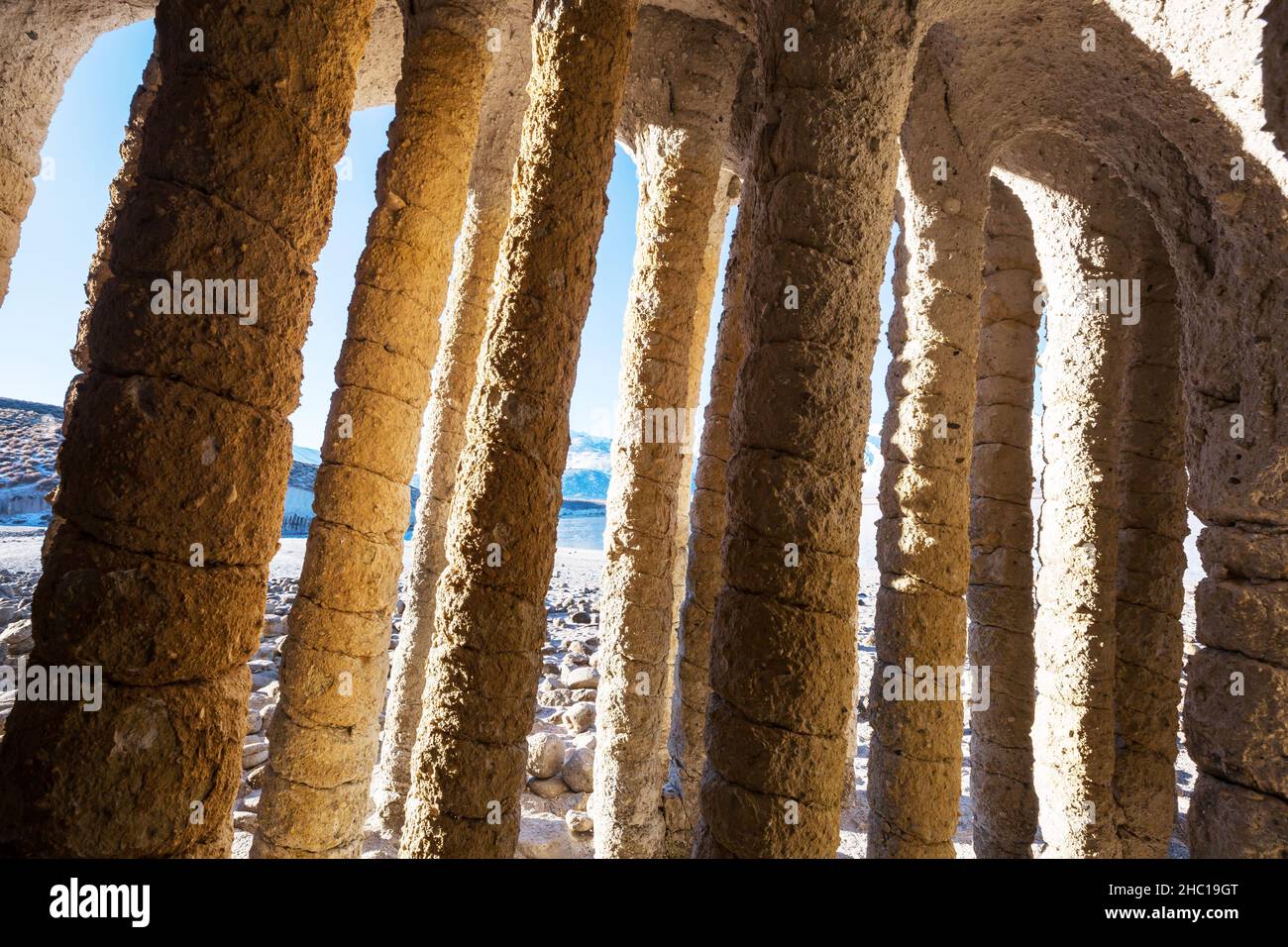 Unusual natural landscapes- The Crowley Lake Columns in California, USA ...