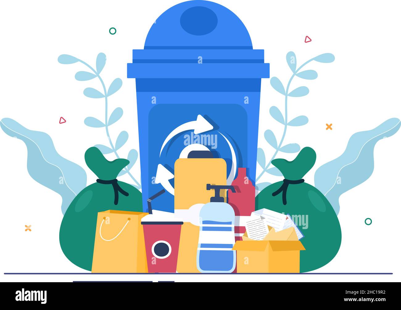 Recycle Process with Trash Organic, Paper or Plastic to Protect the ...