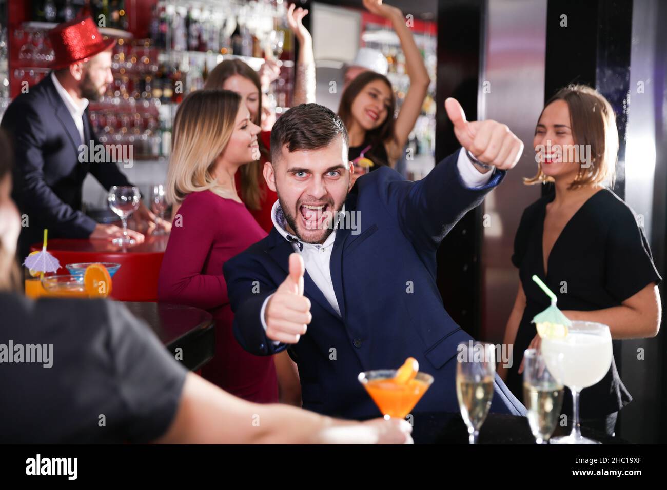 Man having fun nightclub hi-res stock photography and images - Alamy