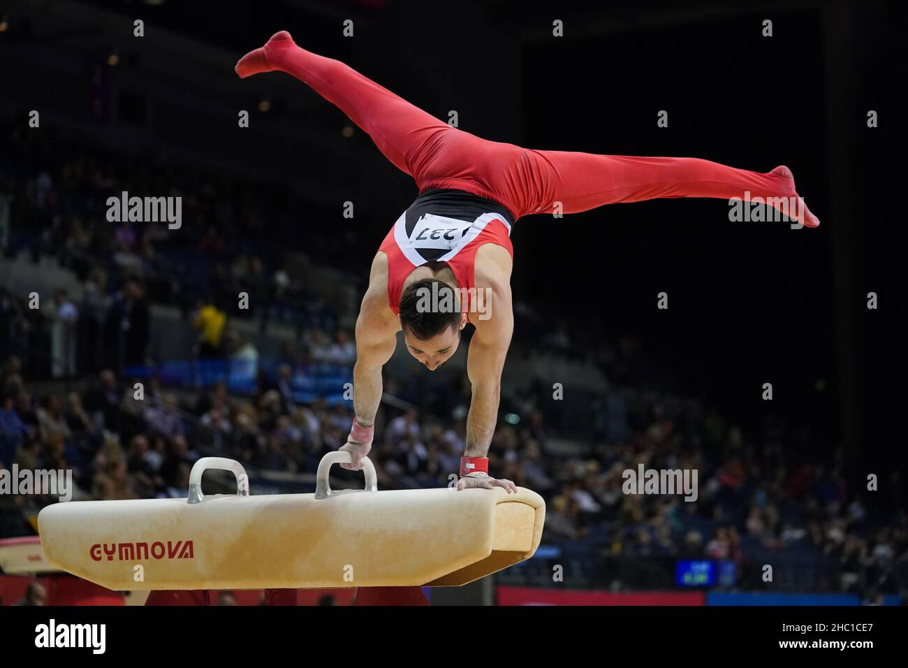 British Championships 2019. Senior all-around. James Hall Stock Photo ...