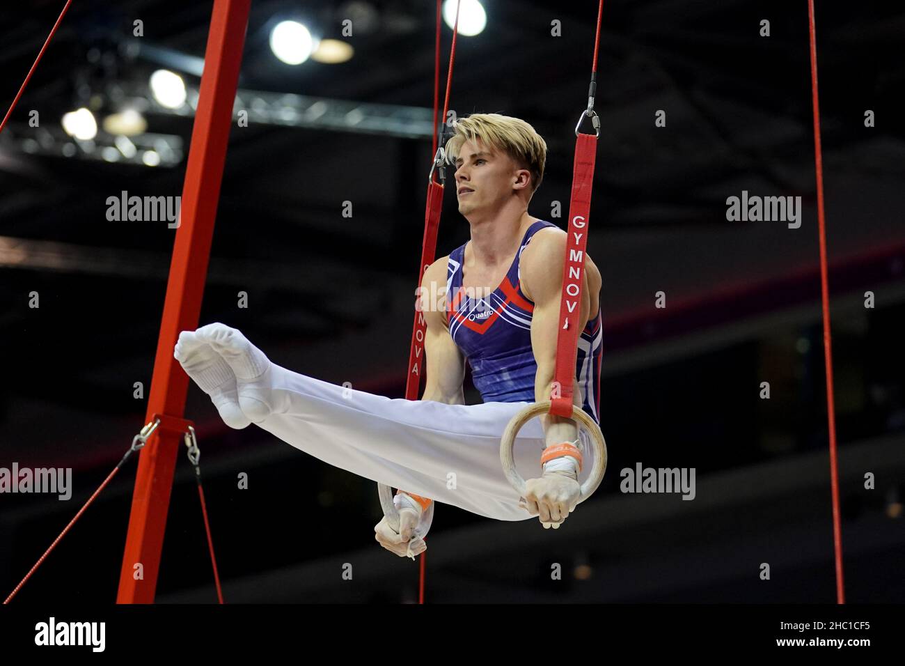 British Championships 2019. Mens Senior all-around. Jay Thompson Stock ...