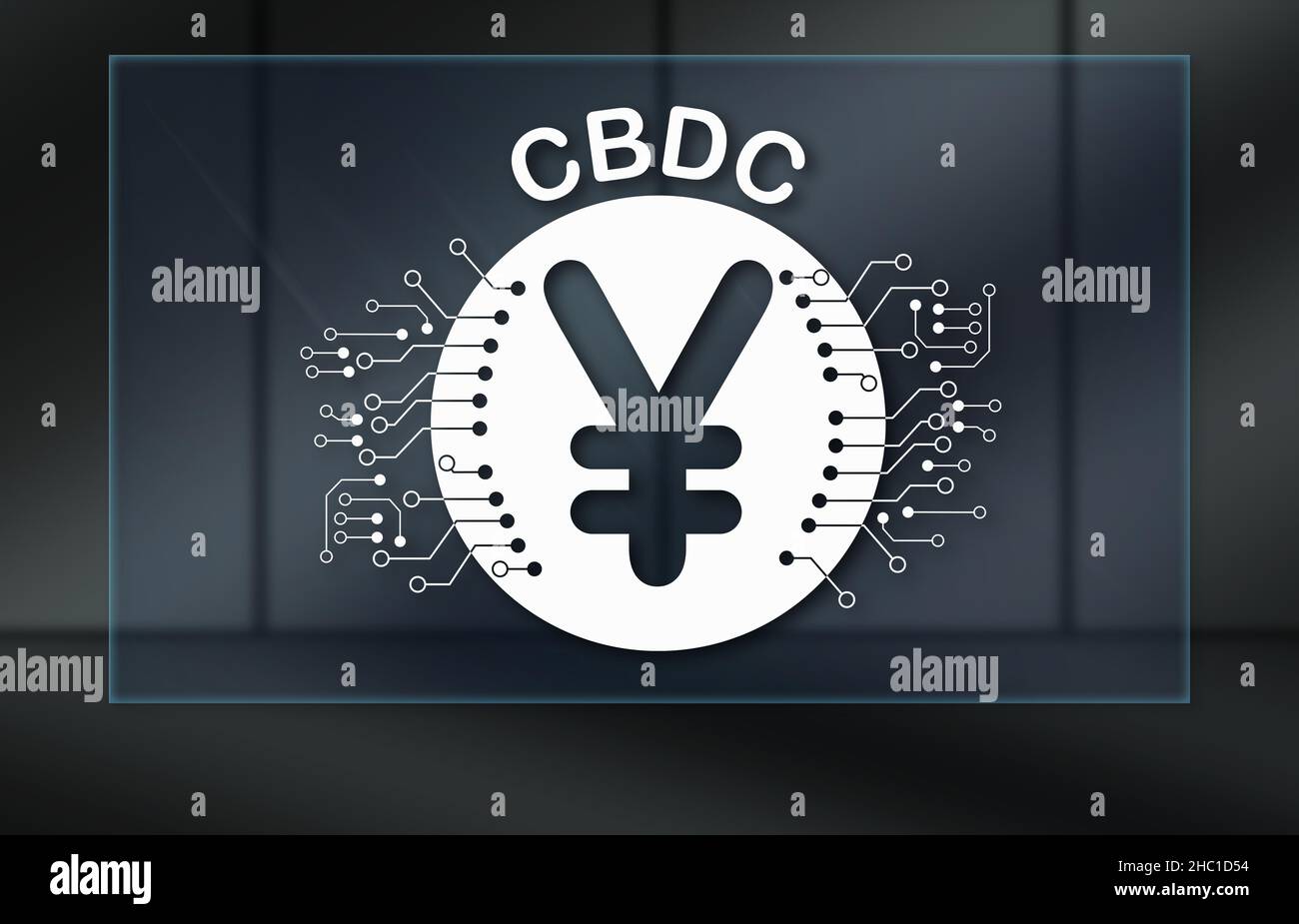 Cbdc concept on dark background Stock Photo - Alamy